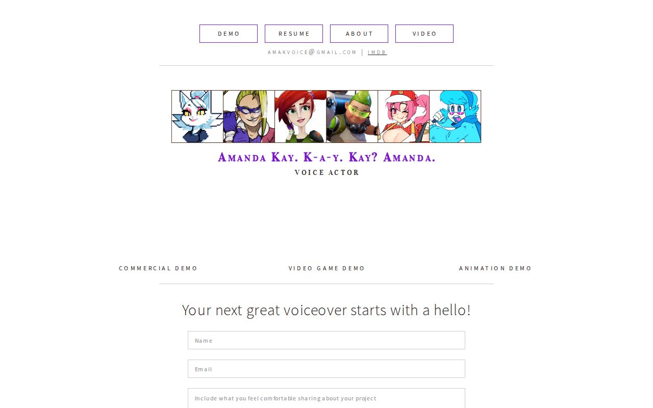 Amanda Kay Professional Voice Actor